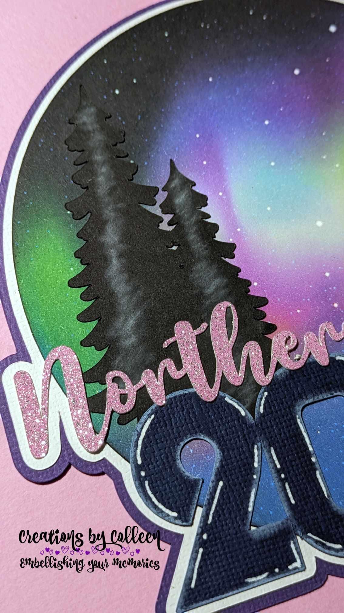Northern Lights 2024 Premade Title for Scrapbooking Paper Piecing Die ...