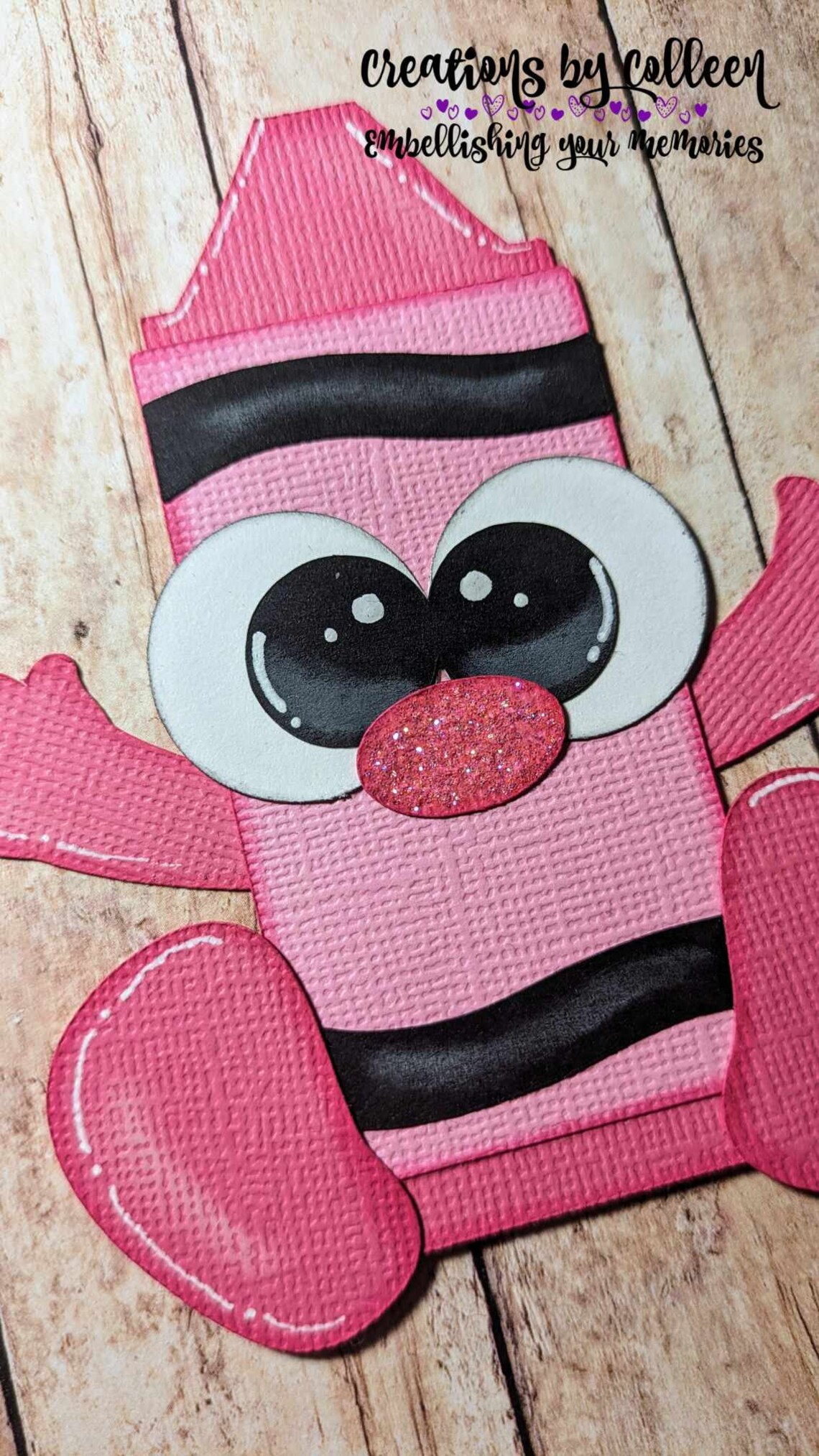 Single Crayon Premade Paper Piecing YOU CHOOSE COLOR Scrapbooking ...
