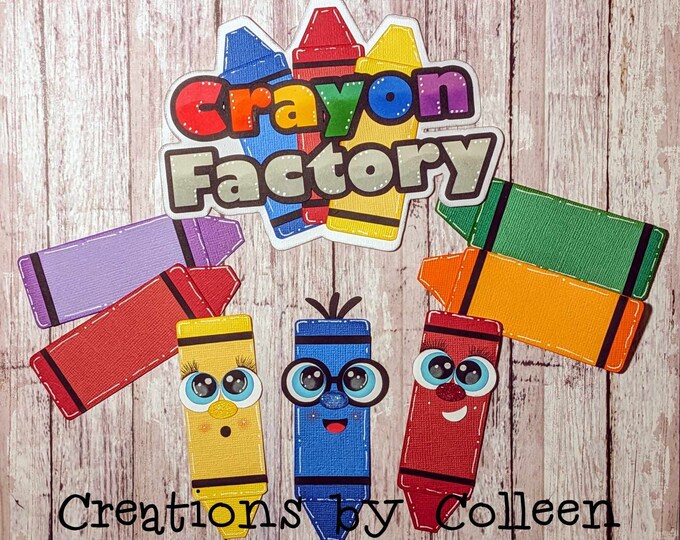 Crayon Factory Premade Paper Piecing Set Boys Girls Scrapbooks Cards ...