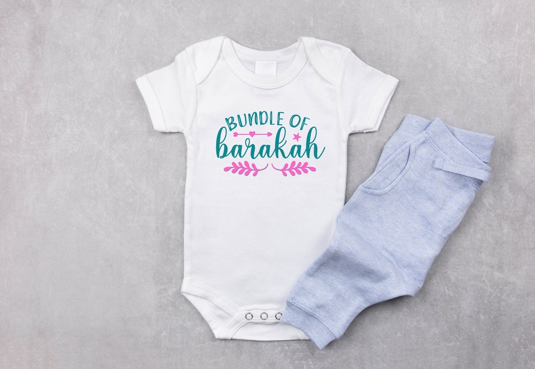 Muslim Baby Onesie, Clothes for Muslim Baby Girl, Pakistani Baby Outfit ...