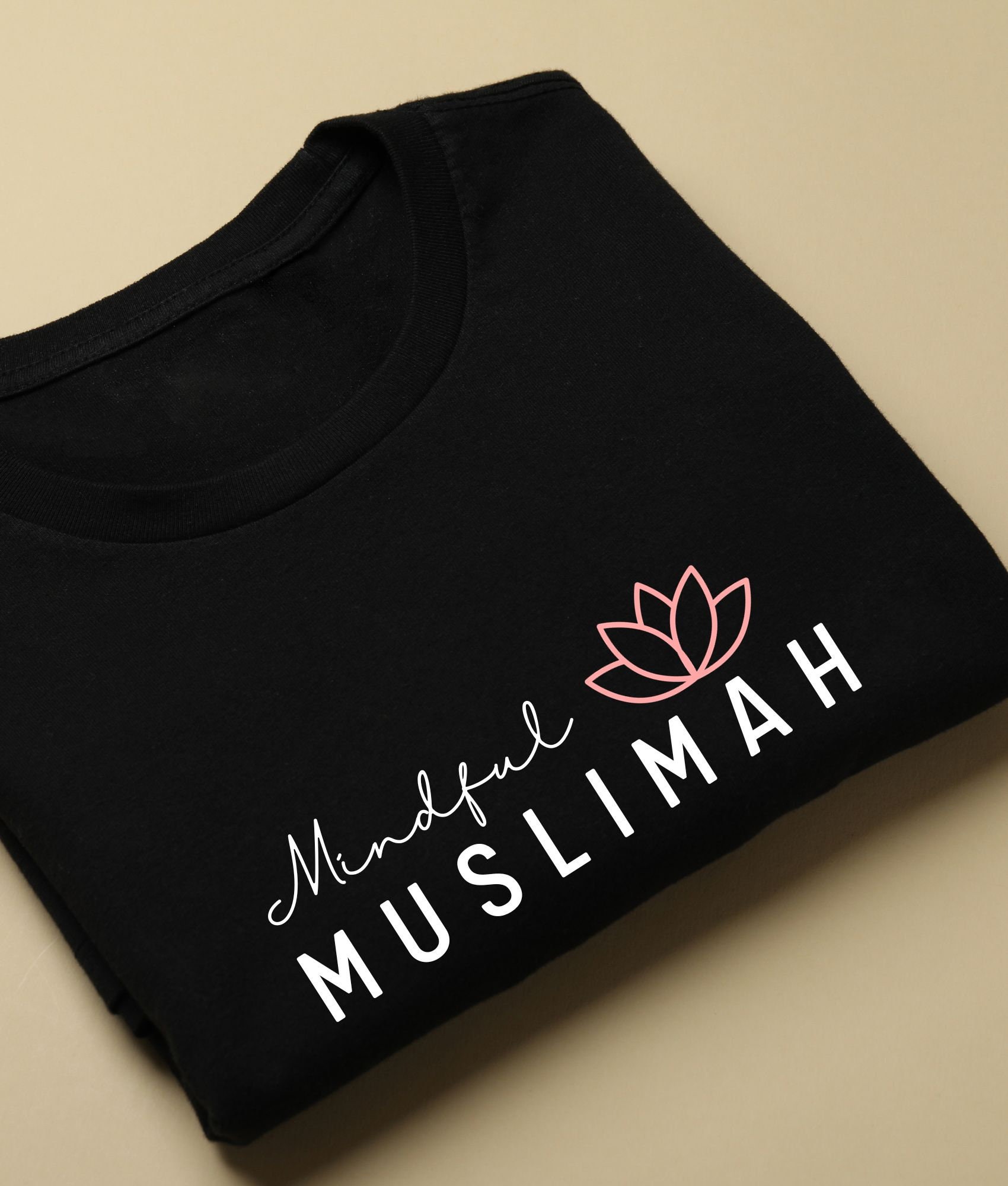 Muslim Women T-shirt,black Top for Mindful Muslimah, T-shirt for Arab ...