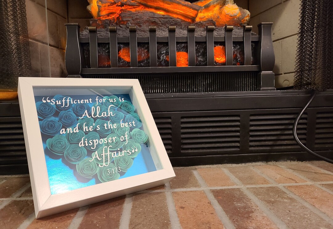 Islamic Shadow Box,dua Frame,islamic Home Decor,flower Shadow Box,eid ...