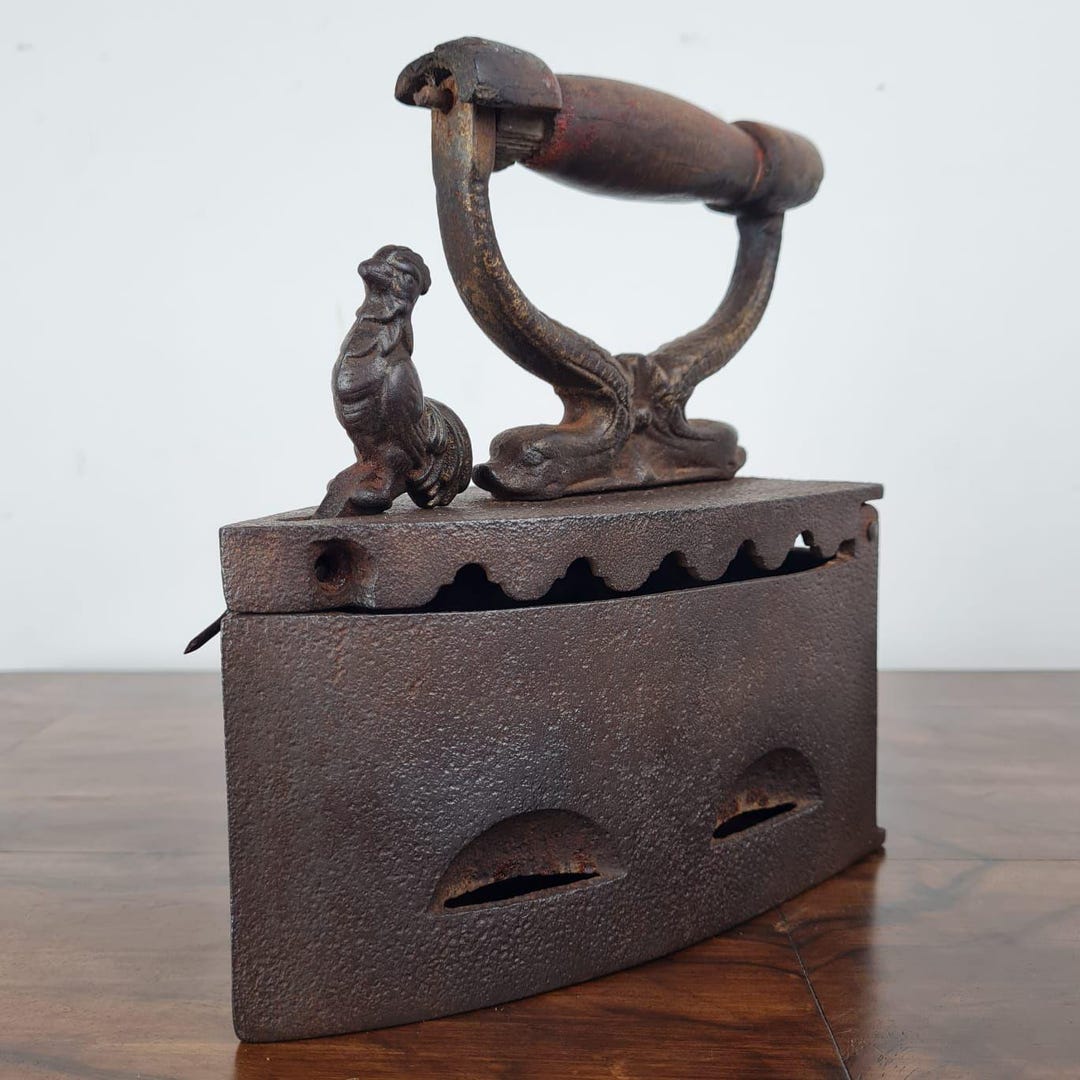 Antique Iron Coal Iron ,charcoal Iron, Gifts for Home, Brass Decor ...