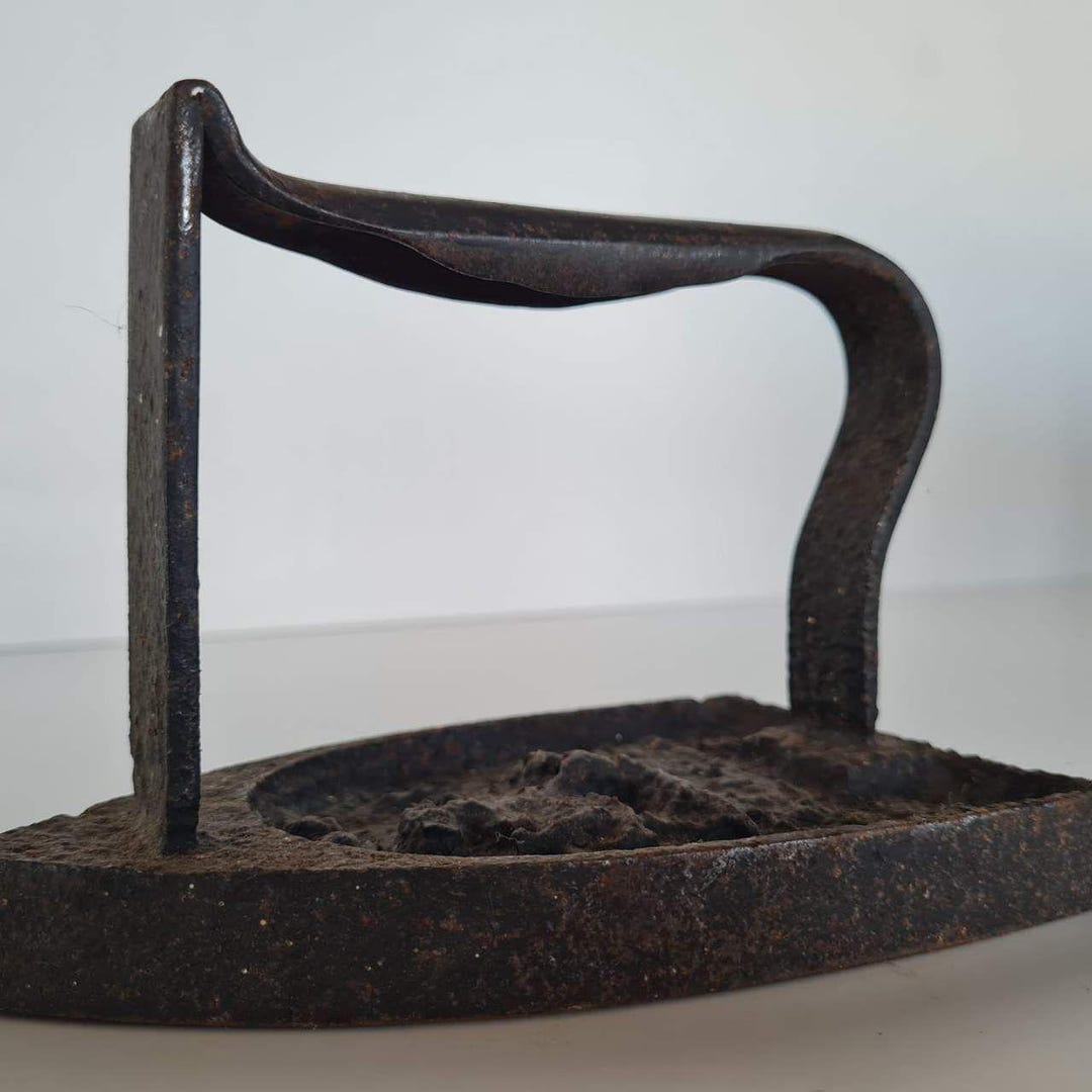 Antique Iron Coal Iron ,charcoal Iron, Gifts for Home, Brass Decor ...