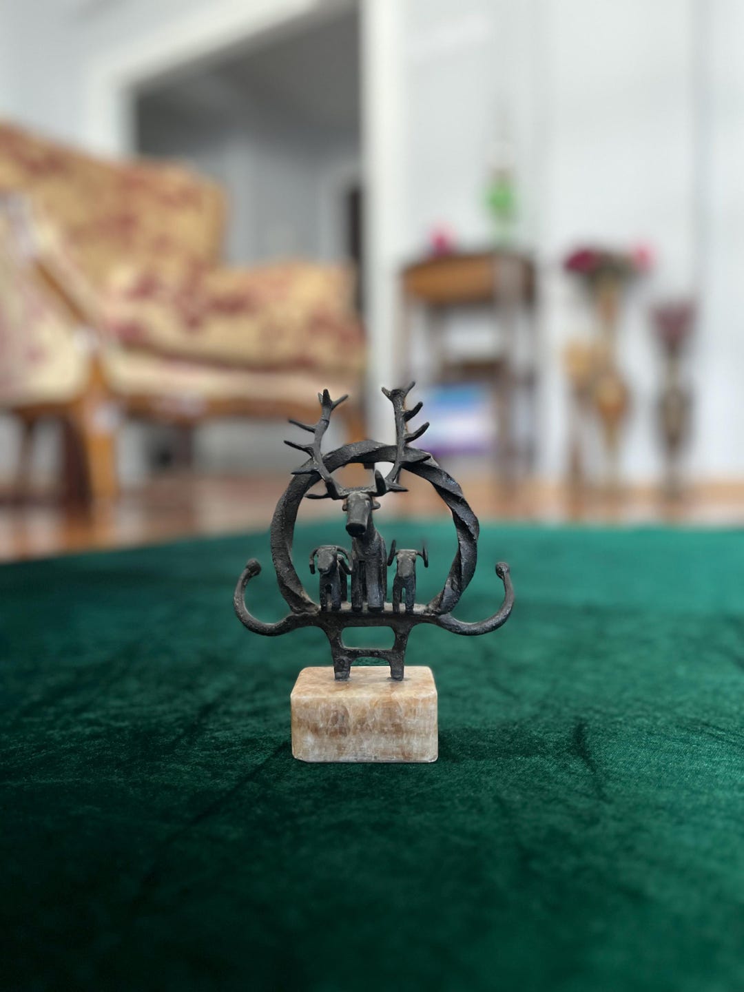 Vintage Bronze Hittite Sun Disc Statue 16 Cm Tall, Historical ...