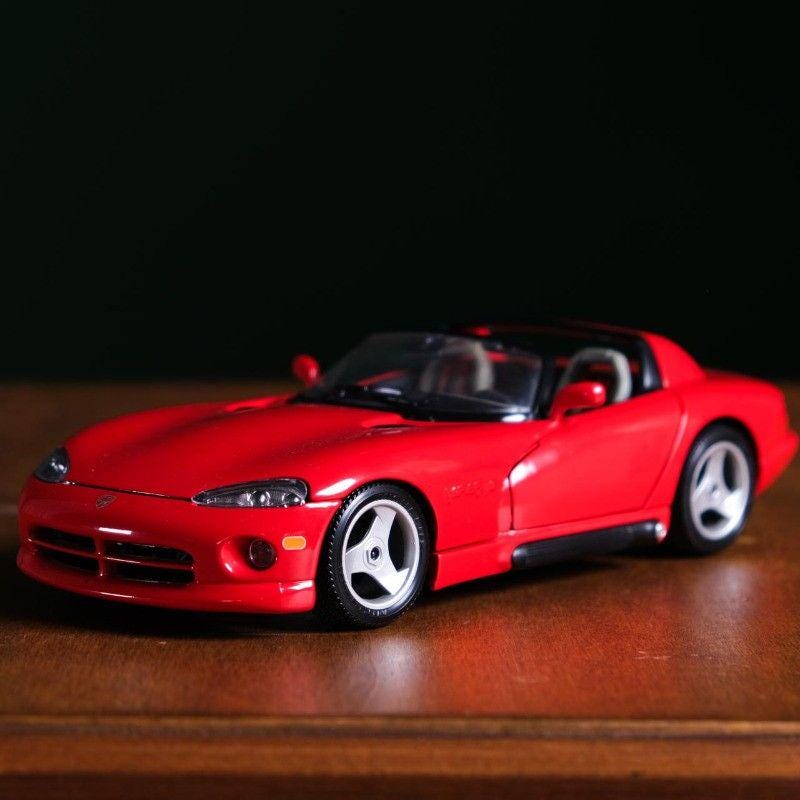 Burago Dodge Viper Model Car Red, 1:18 Scale - Etsy