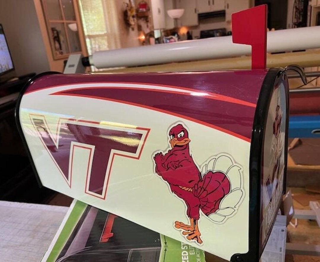 Virgina Tech Hokies Mailbox - Etsy