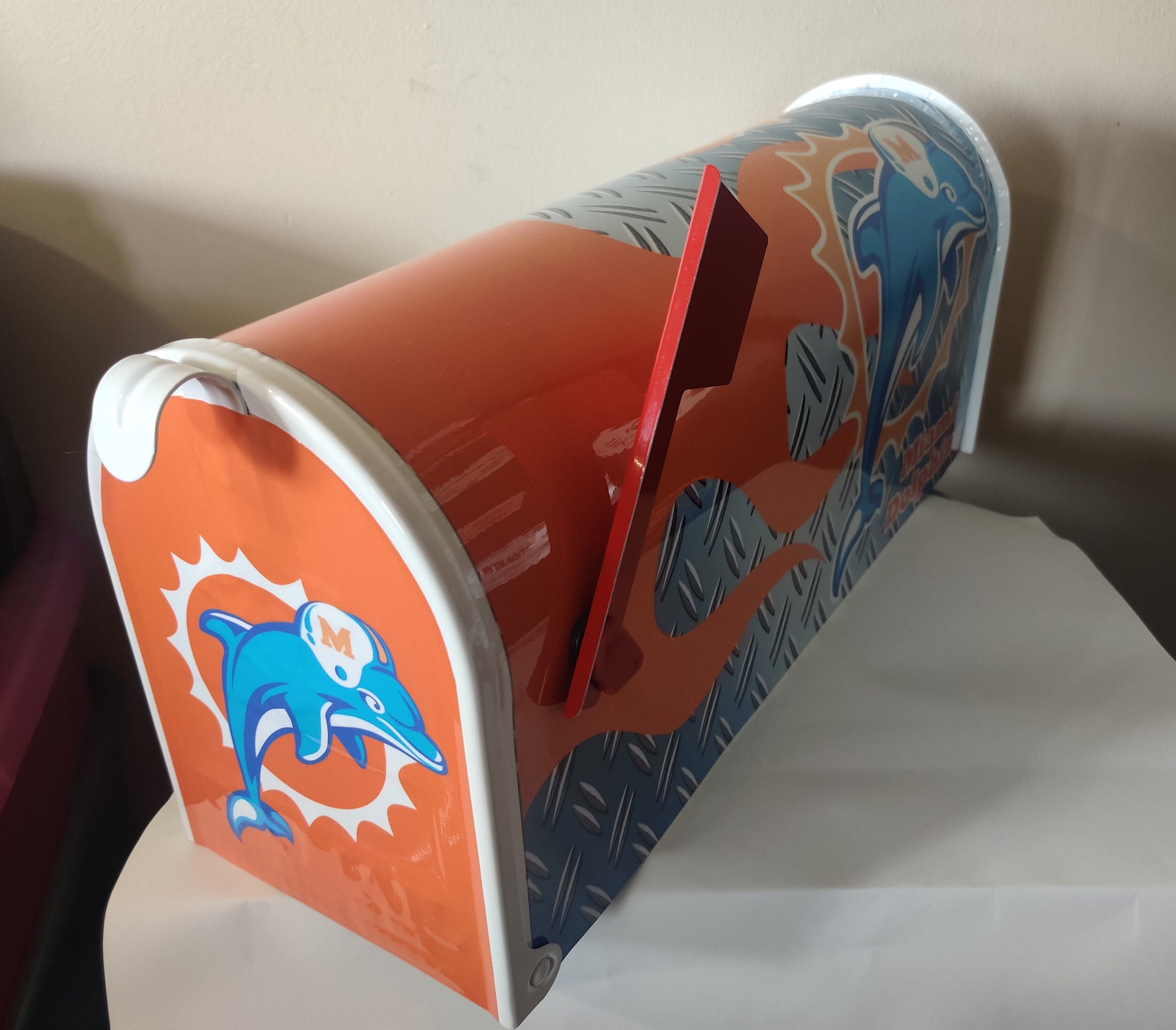 Miami Dolphins Throwback Mailbox - Etsy
