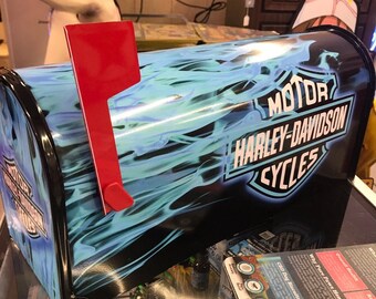 Harley Davidson Custom Two Wheel Motorcycle Interchangeable Mailbox ...