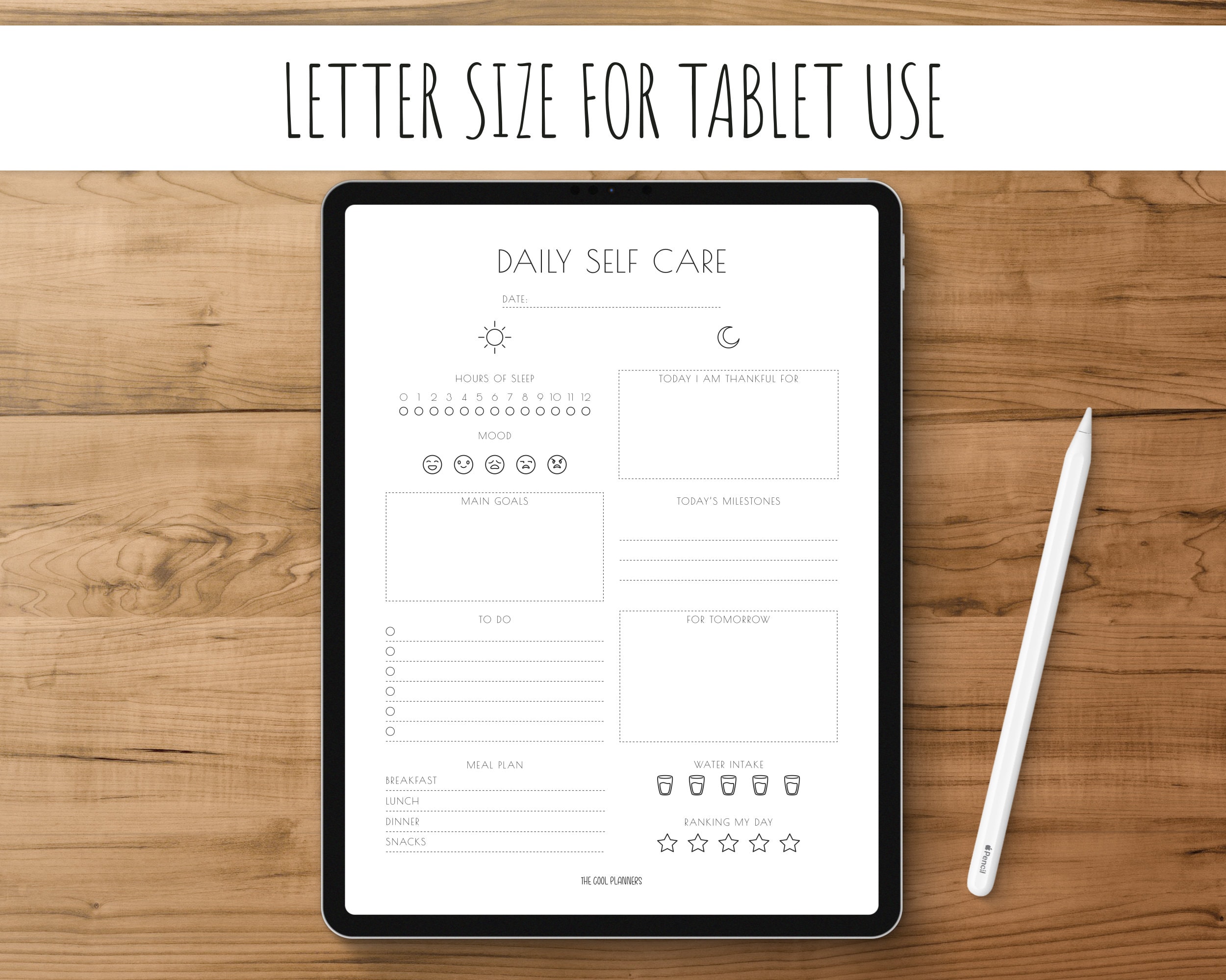Daily Planner Printable Self Care Journal Digital Wellness - Etsy