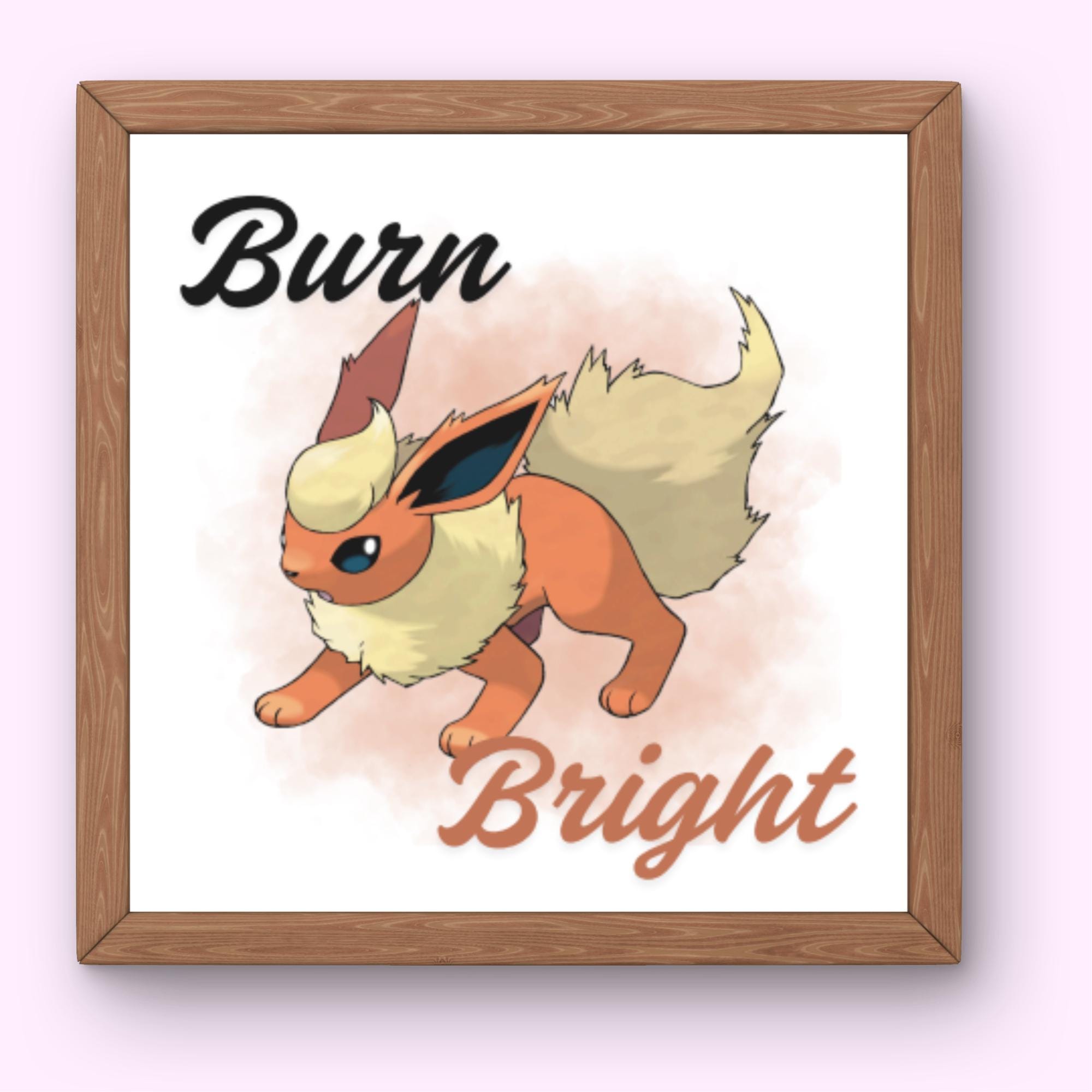 Eevee Eeveelutions Poster Set of 9 Motivational Quotes, Pokemon Wall ...
