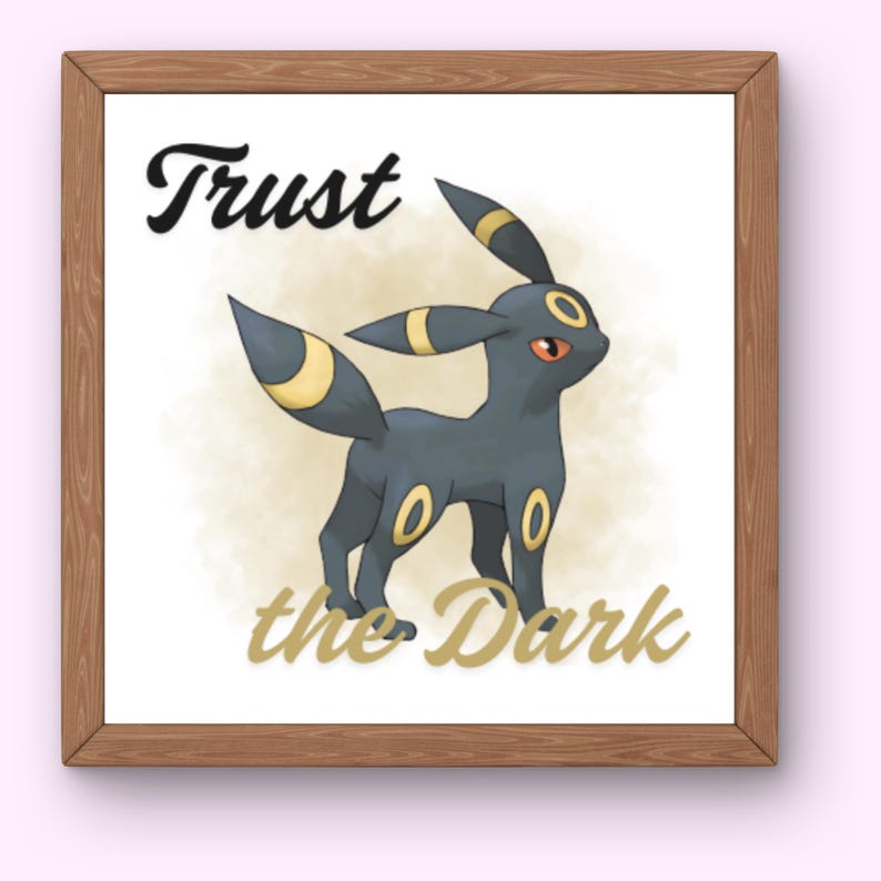 Eevee Eeveelutions Poster Set of 9 Motivational Quotes, Pokemon Wall ...