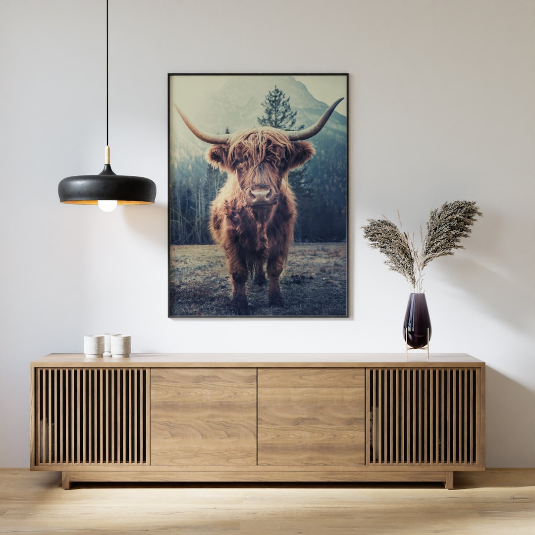 Highland Cow Print, Highland Cow Wall Art, Farmhouse Printable Wall Art ...