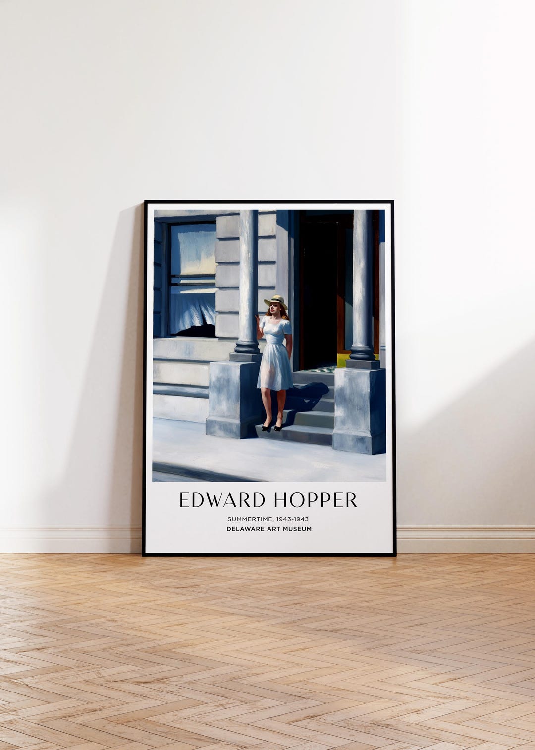 Edward Hopper Summertime 1943 Vintage Poster | Printable Modern Art ...