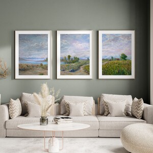 Landscape Trio: Set of 3 Paintings, Printable Posters, Digital Download ...