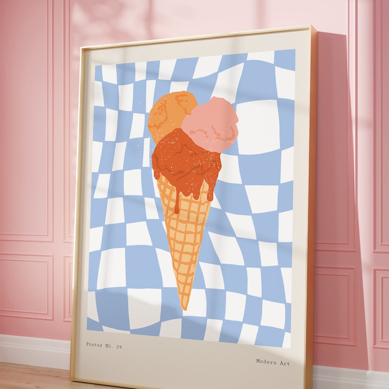 Ice Cream Print - Etsy
