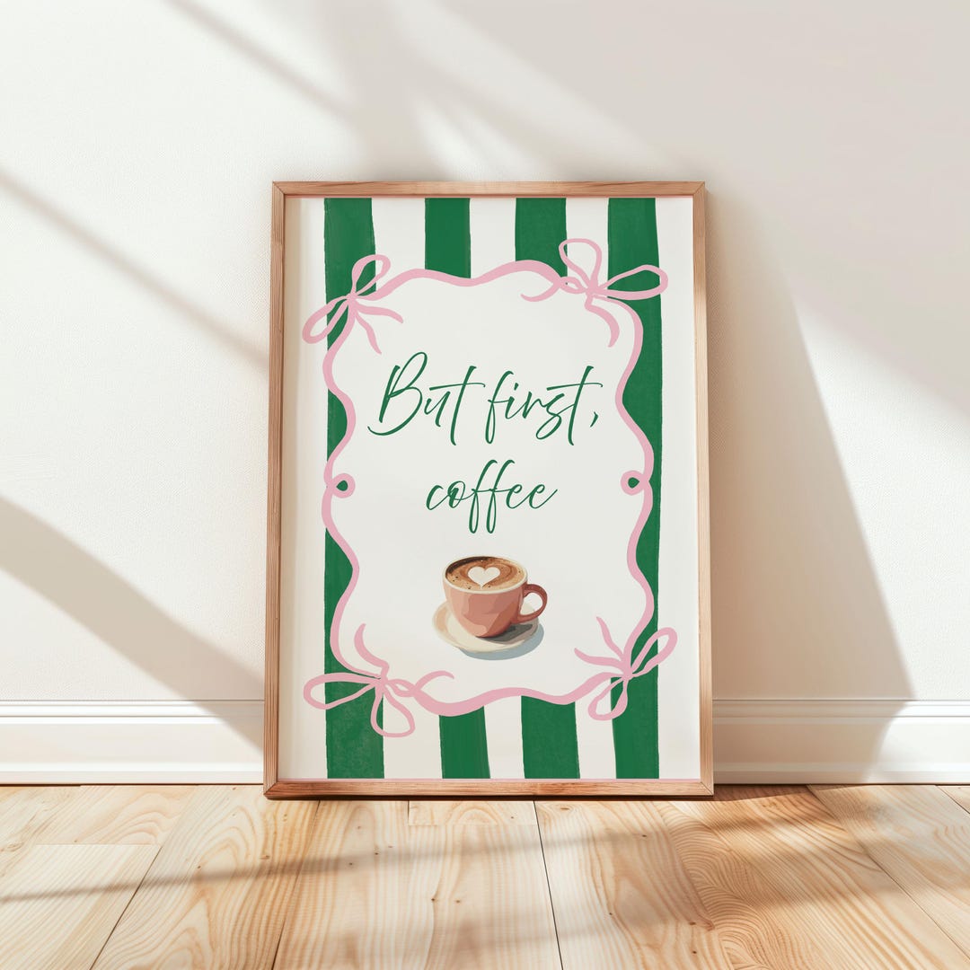 But First Coffee Print | Kitchen Cafe Art (digital Download) - Etsy