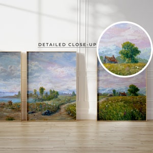 Landscape Trio: Set of 3 Paintings, Printable Posters, Digital Download ...