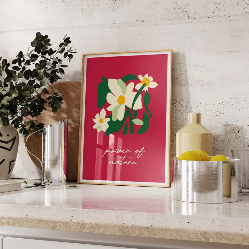 Vegan Kitchen Art Prints: Modern Botanical Posters (digital Download ...