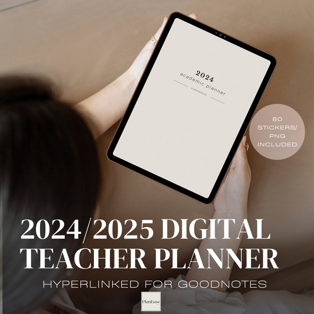Teacher Digital Planner 2024-2025: Hyperlinked Academic Planner for ...