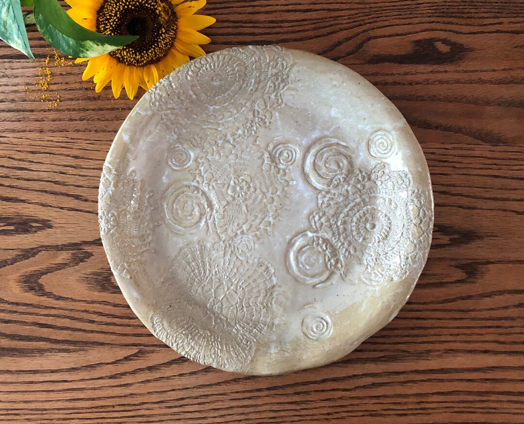 Large White Ceramic Platter - Etsy