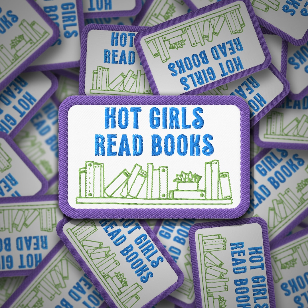 Hot Girls Read Books, Library Bookshop Patch, Bookworm Spicy Reader ...