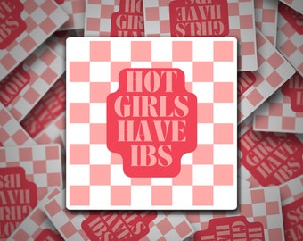 Hot Girls Have IBS Bumper Sticker - Etsy