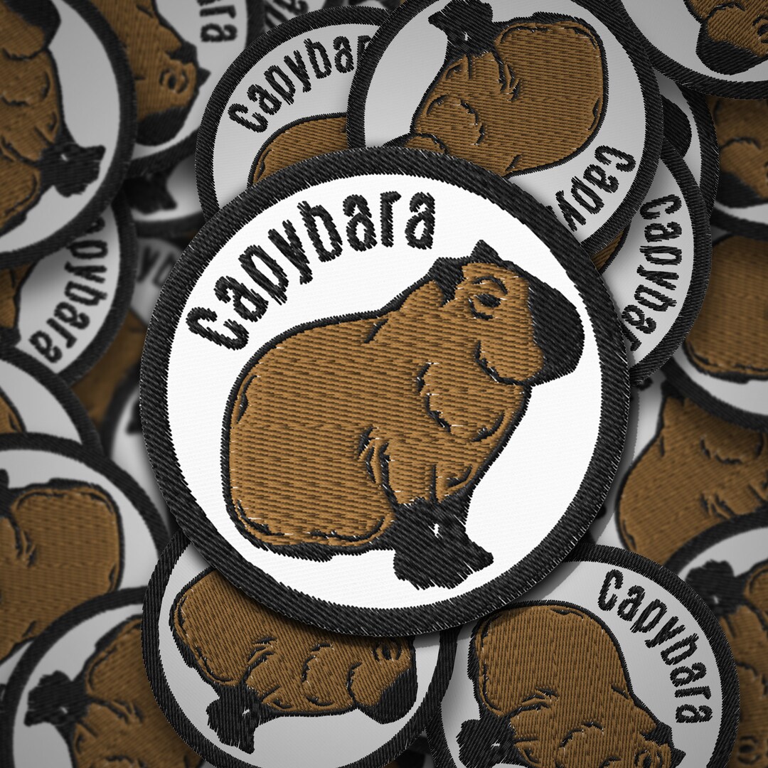 Capybara Embroidered Patches - Etsy