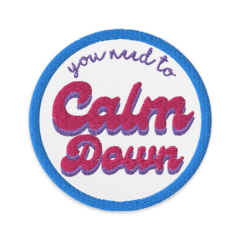 You Need to Calm Down Lover Inspired Embroidered Patches - Etsy