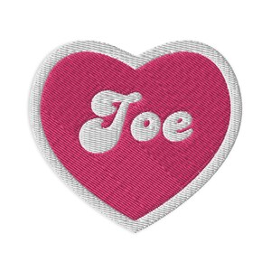Jonas Pink Heart Iron on Joe Embroidered Patches - Etsy