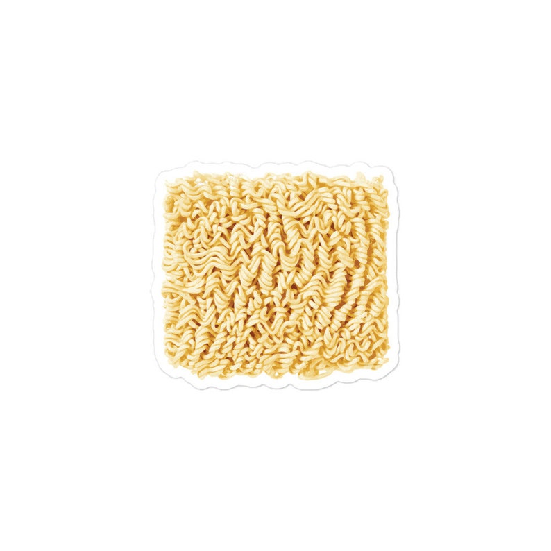 Instant Noodles Ramen Block sticker | Etsy