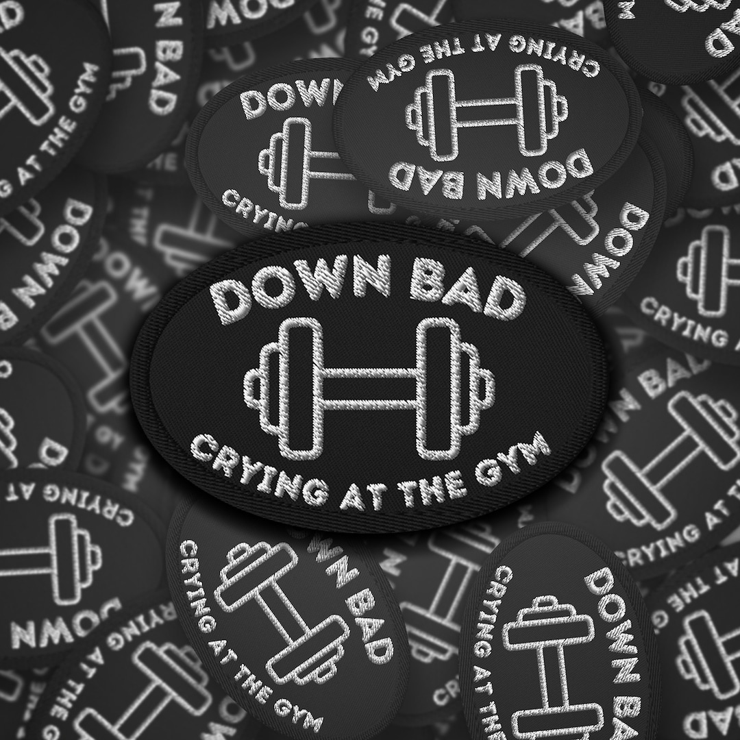 Down Bad Crying at the Gym, TTPD Lyrics Swift Embroidered Patches - Etsy
