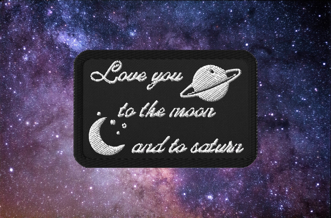 Love You to the Moon and to Saturn, Folklore, Seven Lyrics Embroidered ...