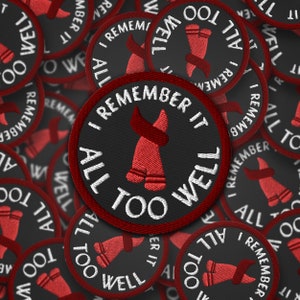 I Remember It All Too Well, Embroidered Patches, Red Patch - Etsy