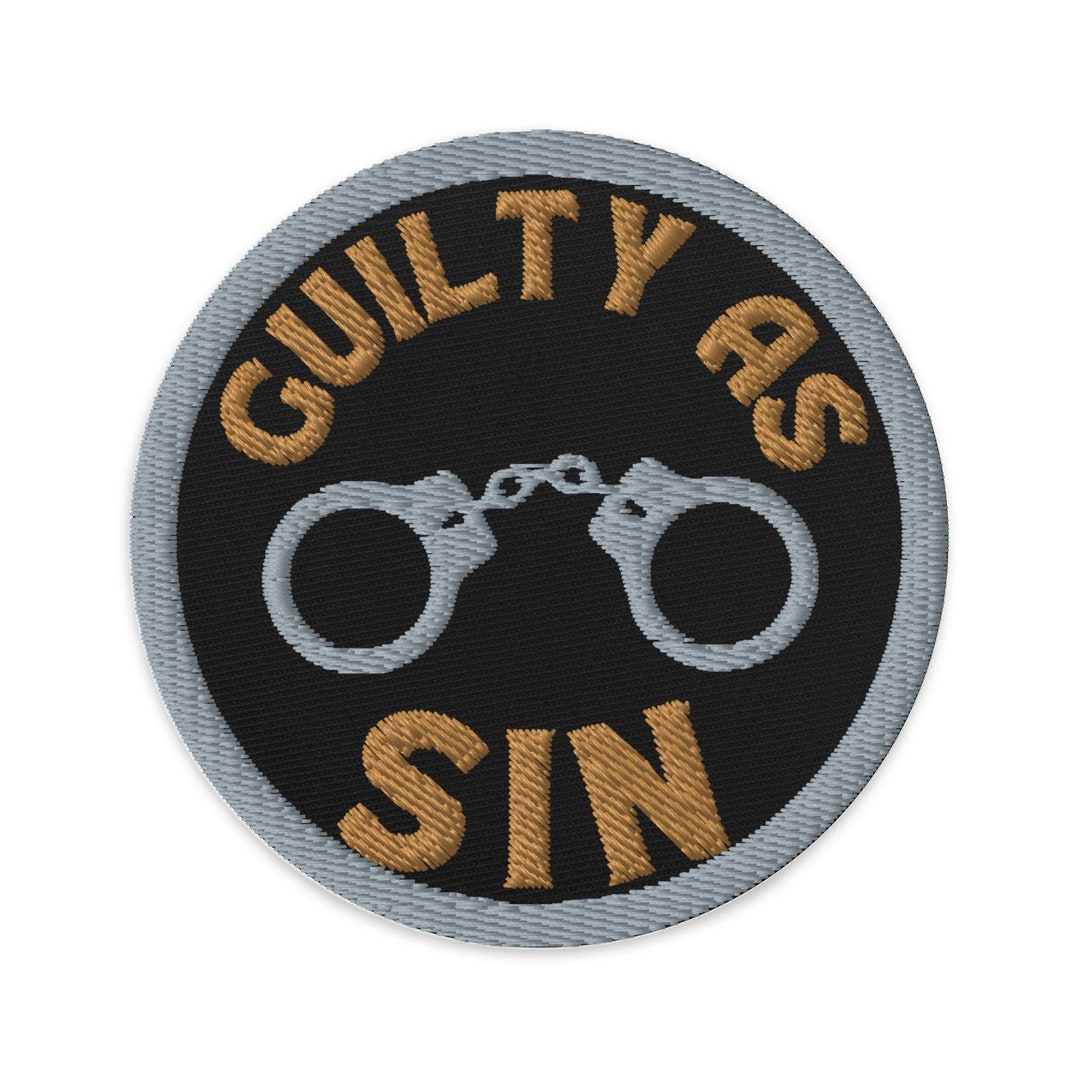 Guilty as Sin, TTPD Swift Tortured Poets Eras Tour Embroidered Patches ...
