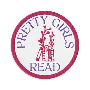 Pretty Girls Read, Library Bookshop Patch, Bookworm Spicy Reader ...