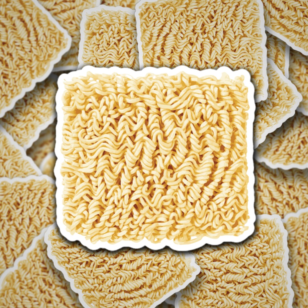 Instant Noodles Ramen Block Sticker - Etsy