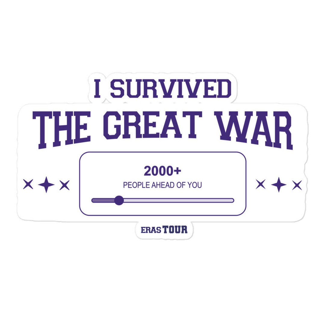 I Survived the Great War Taylor Era's Tour Stickers - Etsy