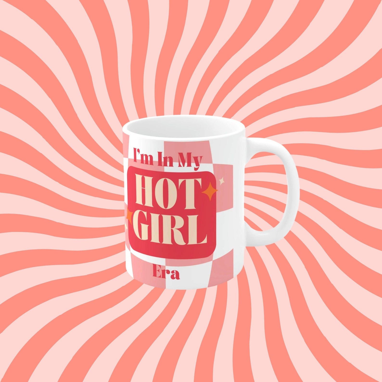 I'm in My Hot Girl Era Mug Tiktok Mug Retro Trendy Disco - Etsy