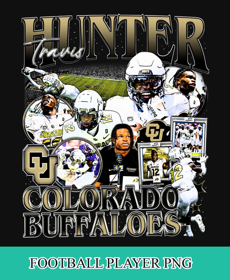 Travis Hunter T-shirt Design PNG Digital Instant Download, Printable ...