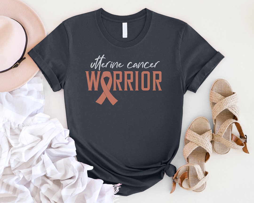 Uterine Cancer, Hope T-shirt for Cancer Support, Uterine Survivor Tee ...