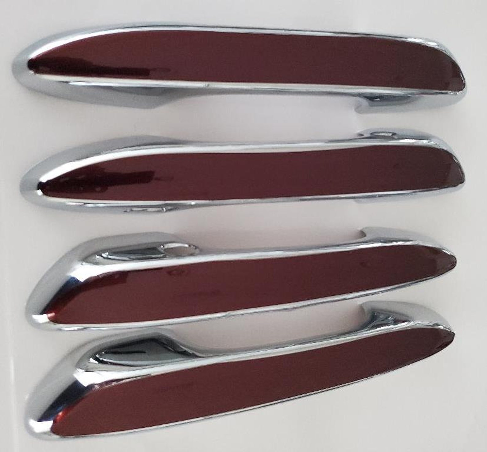 Full Set of Custom Chrome Door Handle Overlays / Covers for 2019 - 2024 ...