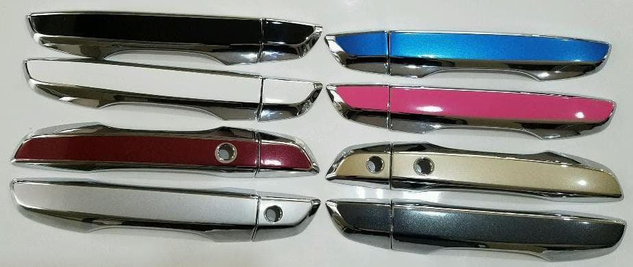 Full Set of Custom Black OR Chrome Door Handle Overlays / - Etsy