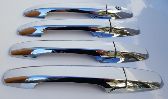 Full Set of Custom Black OR Chrome Door Handle Overlays Covers for 2006 2011 Honda Civic You Choose the Color of the Middle Insert Etsy