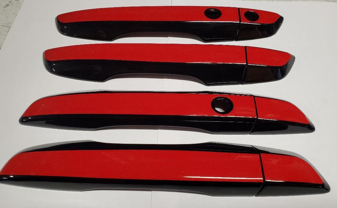 Full Set of Custom Black OR Chrome Door Handle Overlays / - Etsy