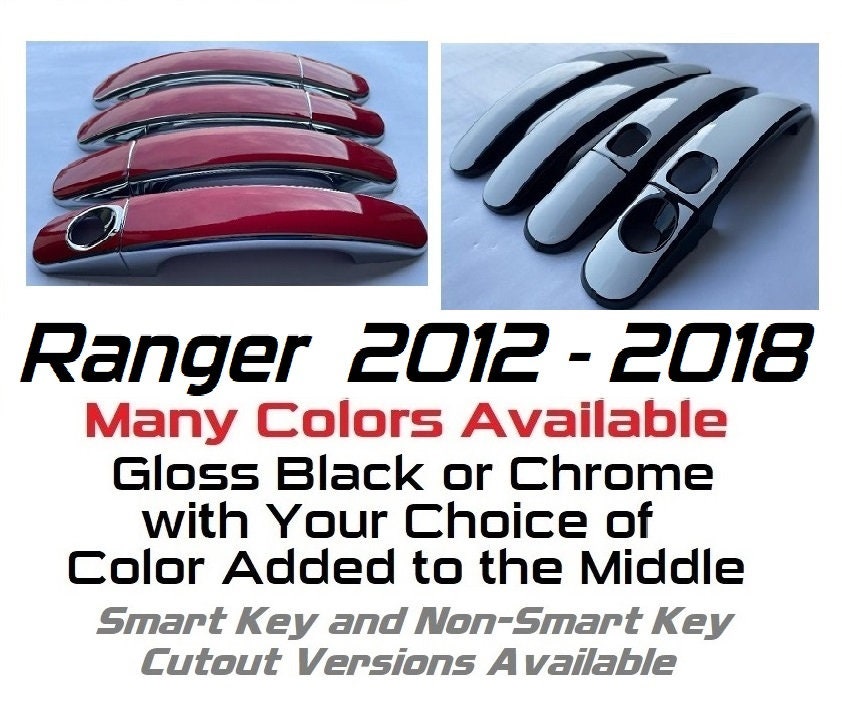 Full Set of Custom Black OR Chrome Door Handle Overlays / - Etsy