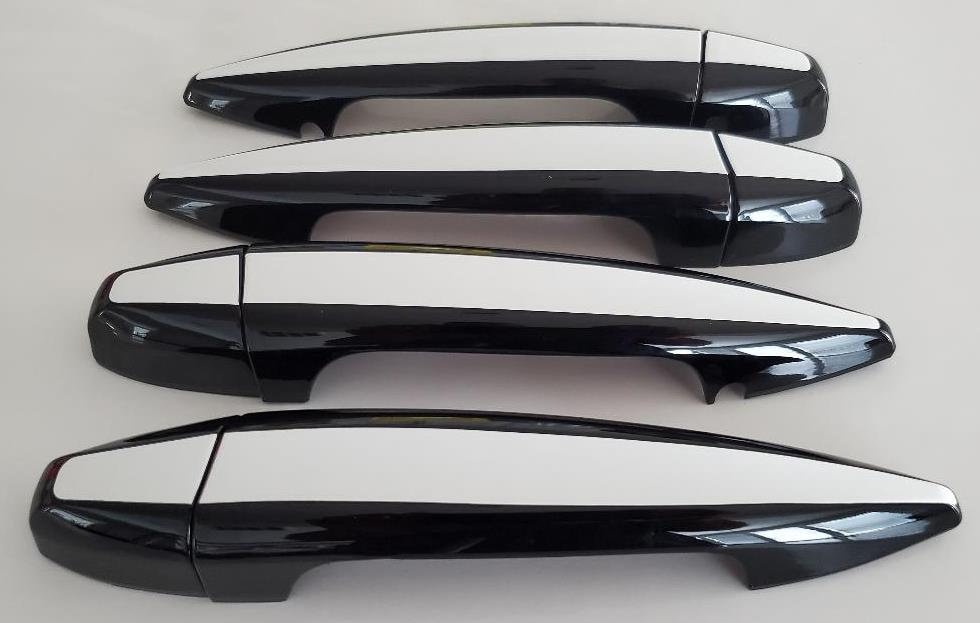 Full Set of Custom Black OR Chrome Door Handle Overlays / - Etsy