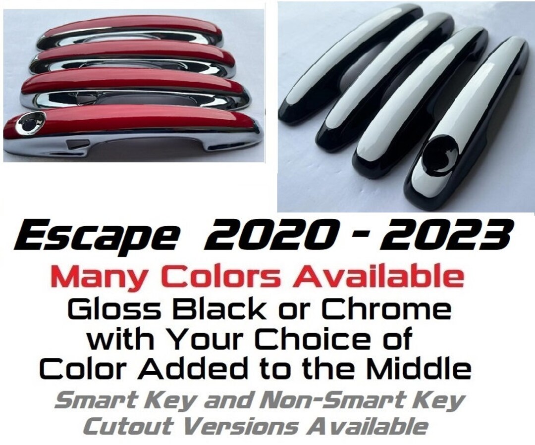 Full Set of Custom Black OR Chrome Door Handle Overlays / Covers for ...