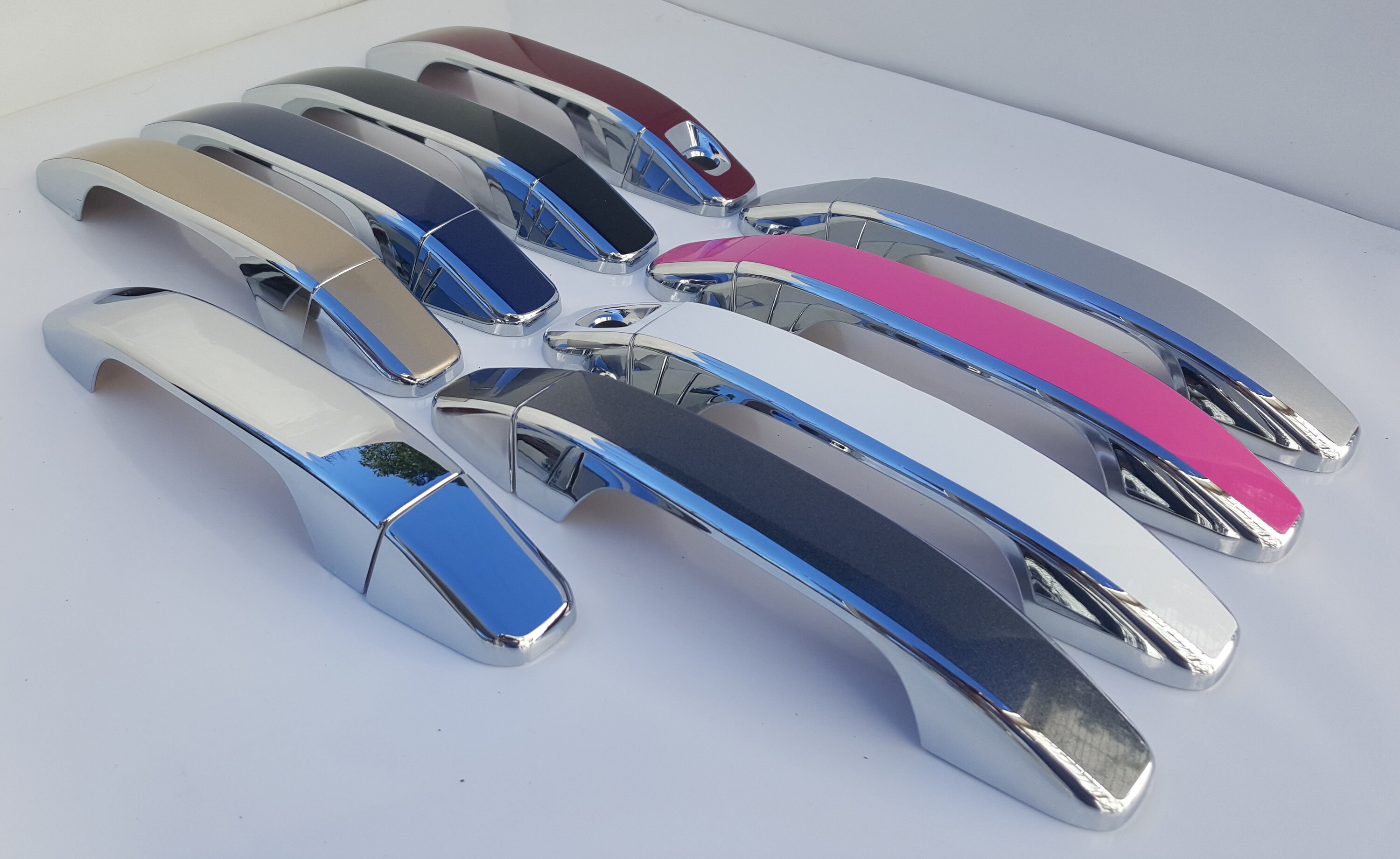 Full Set of Custom Black OR Chrome Door Handle Overlays / Covers for ...