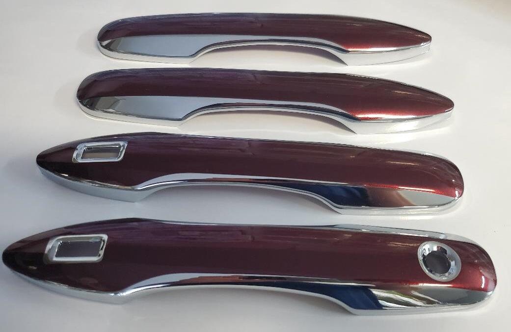 Full Set of Custom Black OR Chrome Door Handle Overlays / | Etsy